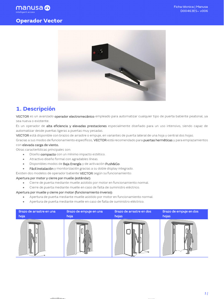Operador Vector - Ficha Técnica | PDF | Motores