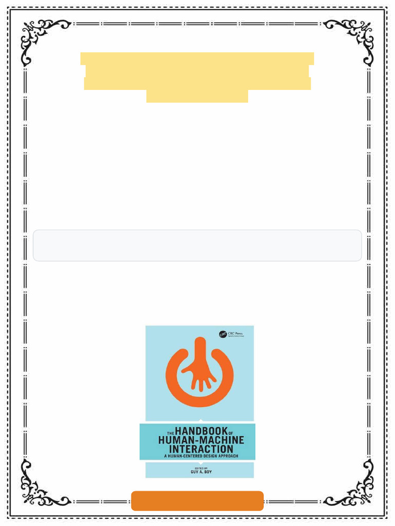 The Handbook of Human Machine Interaction A Human Centered Design ...