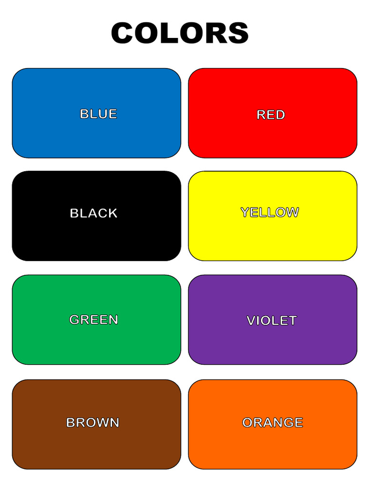 Color and Shape Identification Guide | PDF