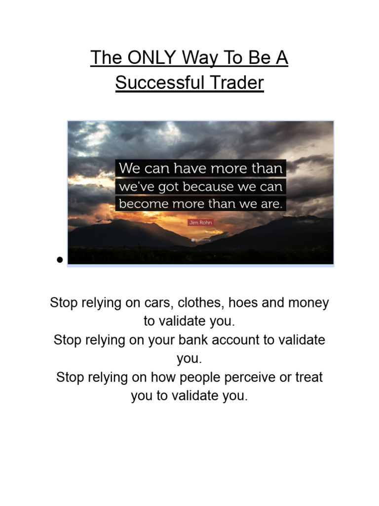 Mastering Trading Success Mindset | PDF | Fear | Behavioural Sciences