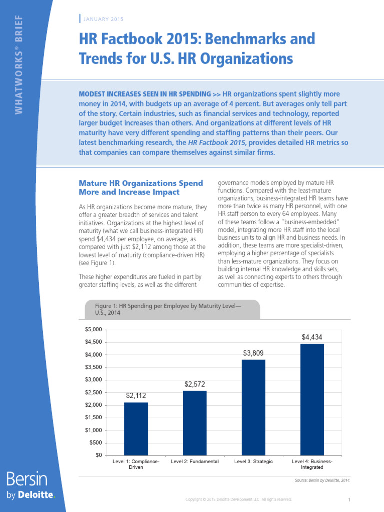 Bersin - HR Factbook 2015 Benchmarks and | PDF | Benchmarking | Economies