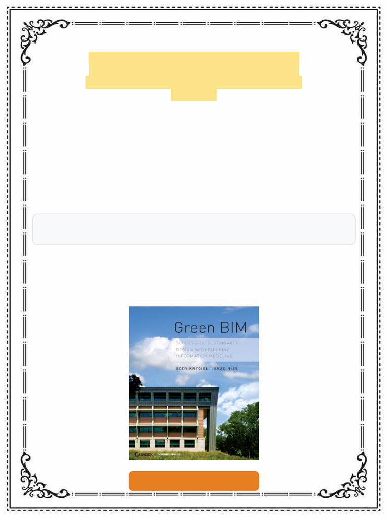 Green BIM Successful Sustainable Design With Building Information ...