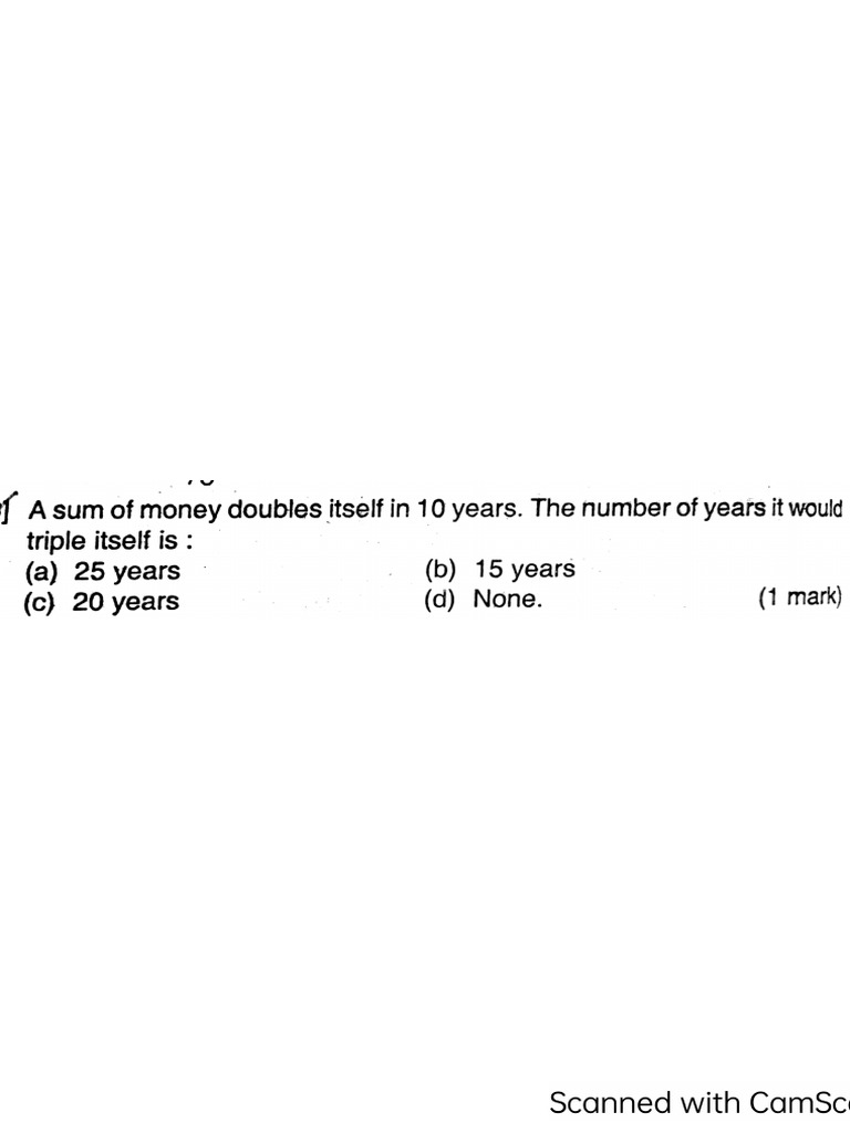 CA Foundation Ws 7 | PDF