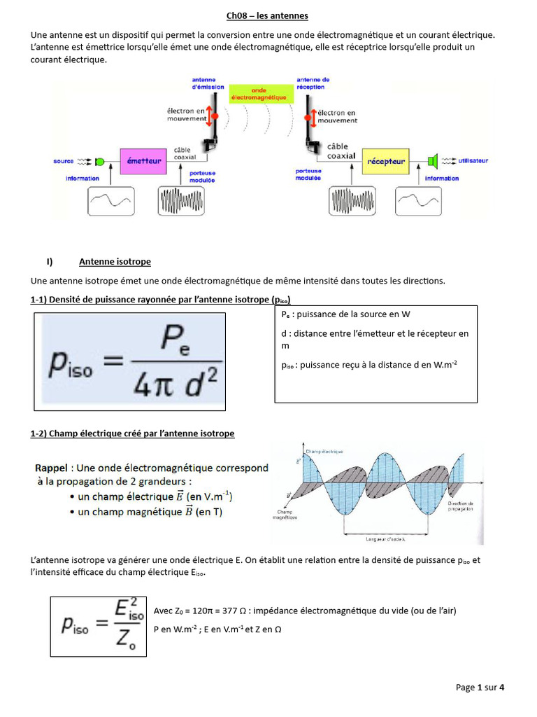 Comprendre les antennes et leur fonctionnement | PDF | Antenne (Radio ...