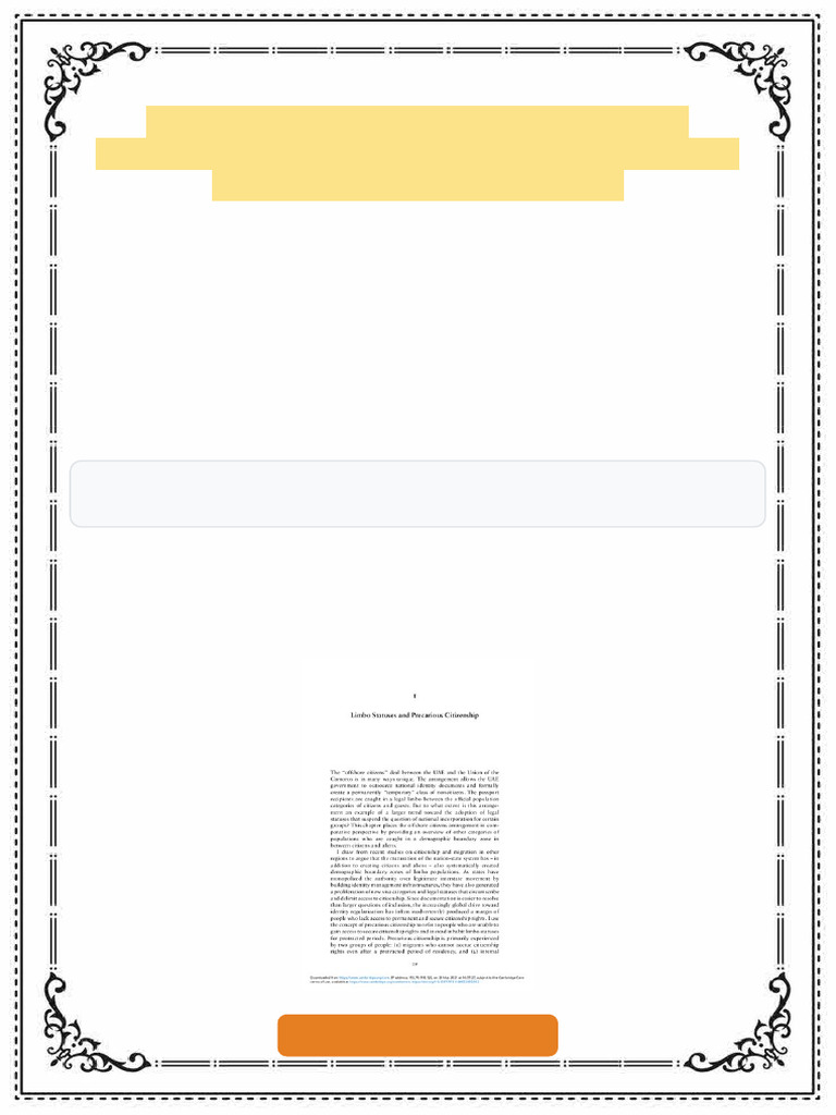 Offshore Citizens Permanent Temporary Status in The Gulf 1st Edition ...