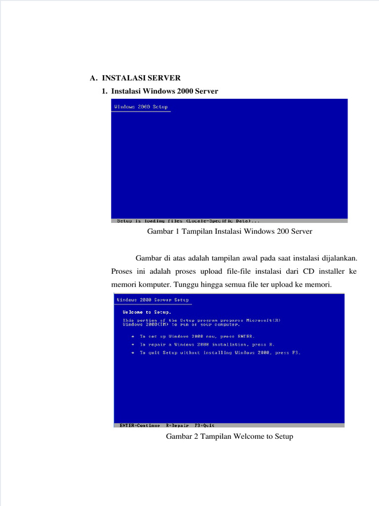 Panduan Instalasi Windows 2000 Server | PDF