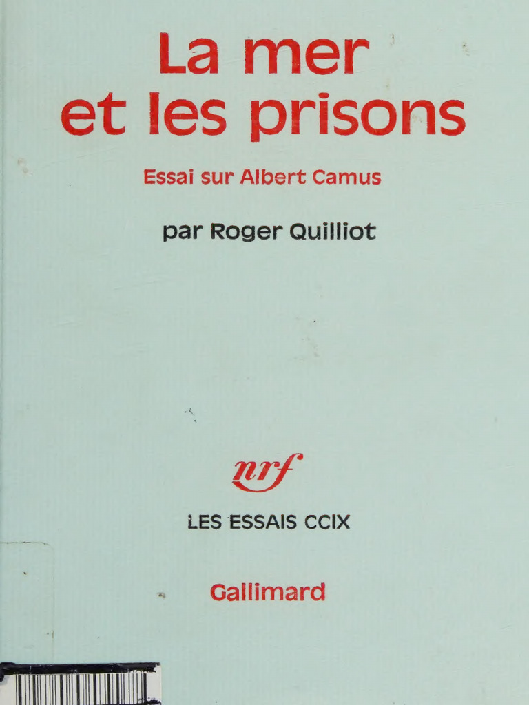 Essai sur Camus : Mer et Prisons | PDF | Albert Camus | Jean-Paul Sartre