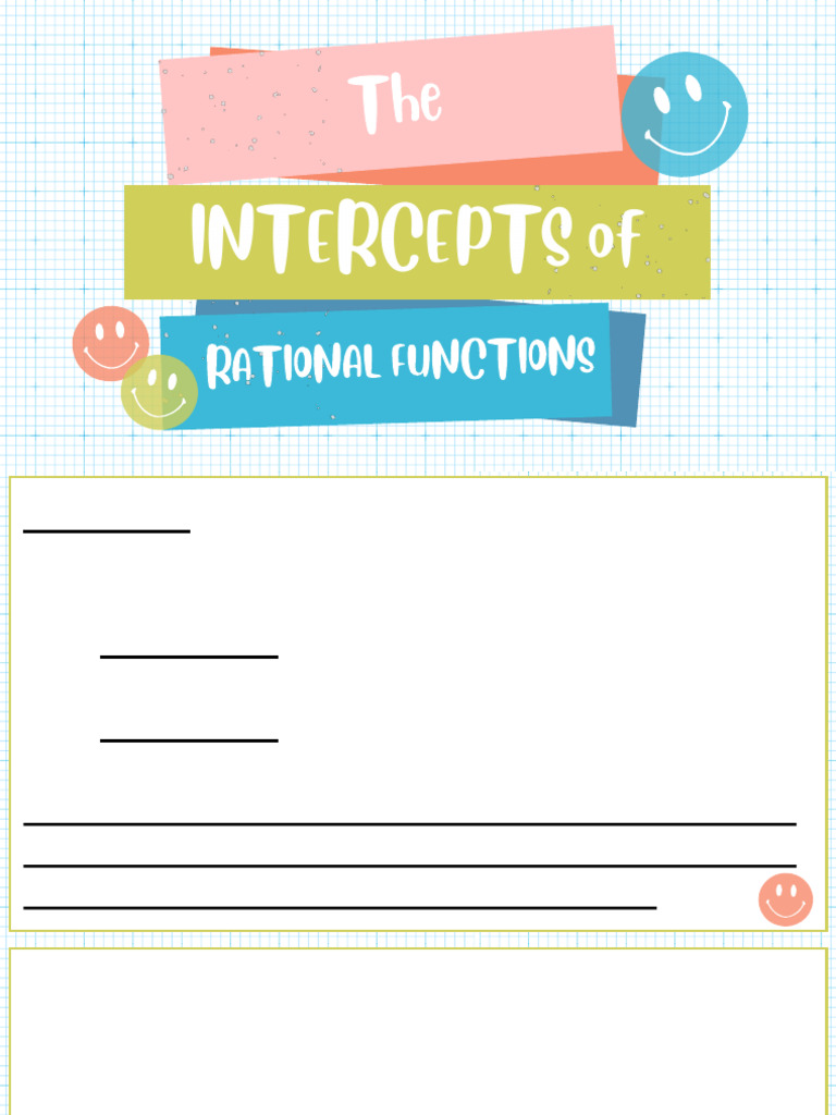 Intercepts and Asymptotes of Rational Functions | PDF | Asymptote ...