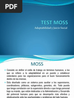 Test de Moss: Supervisión y Relaciones | PDF | Toma de decisiones