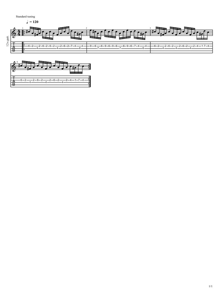 Standard Guitar Tuning Guide | PDF