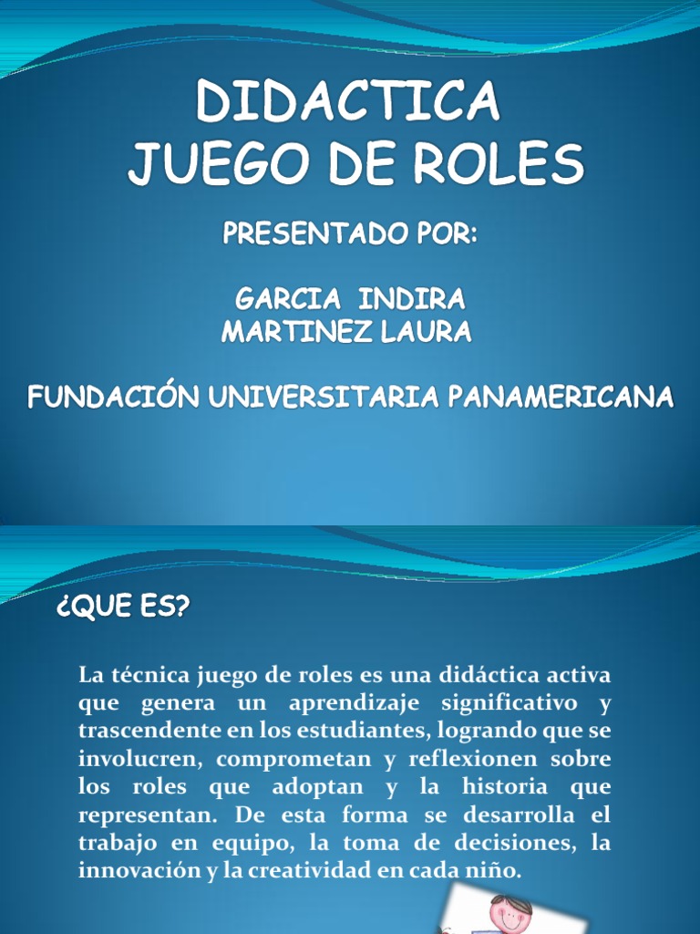 Tecnica Juego de Roles | Juegos de rol | Maestros