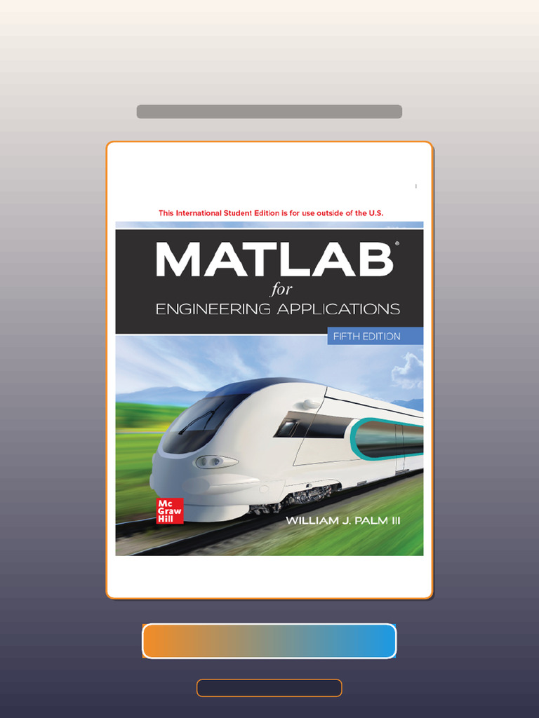 ISE MATLAB for Engineering Applications 5th Edition William Palm Test ...
