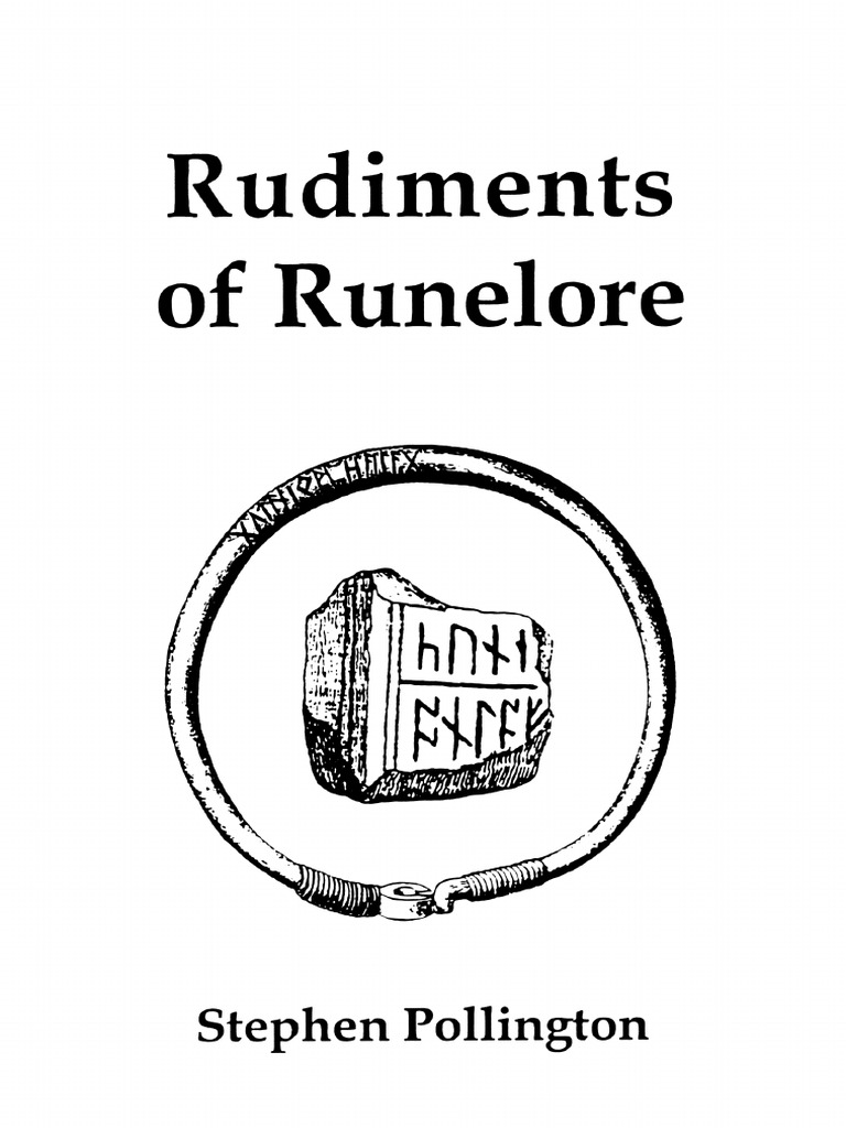 Stephen Pollington - Rudiments of Runelore (OCR) (Scan 2021 v3) | PDF ...