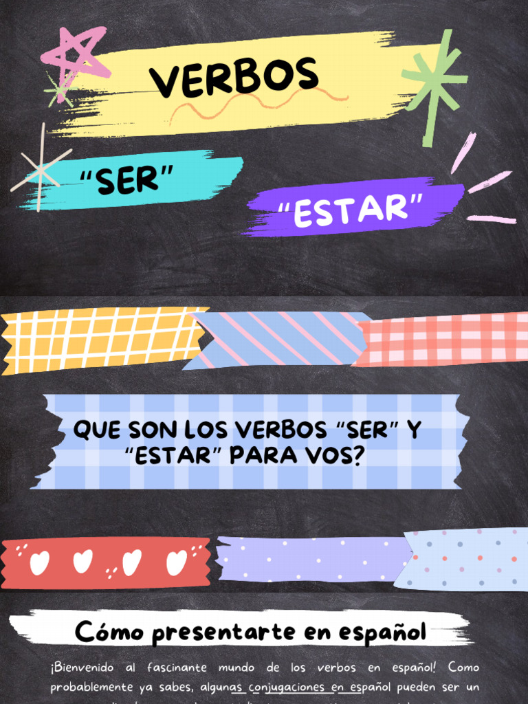 Verbo Ser y Estar | PDF | Verbo | Lengua española