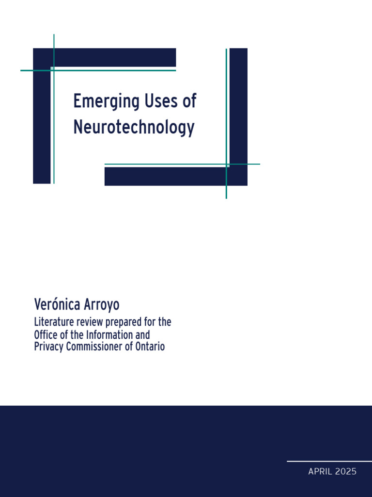 2025 04 30 Emerging Uses of Neurotechnology | PDF | Neuroscience