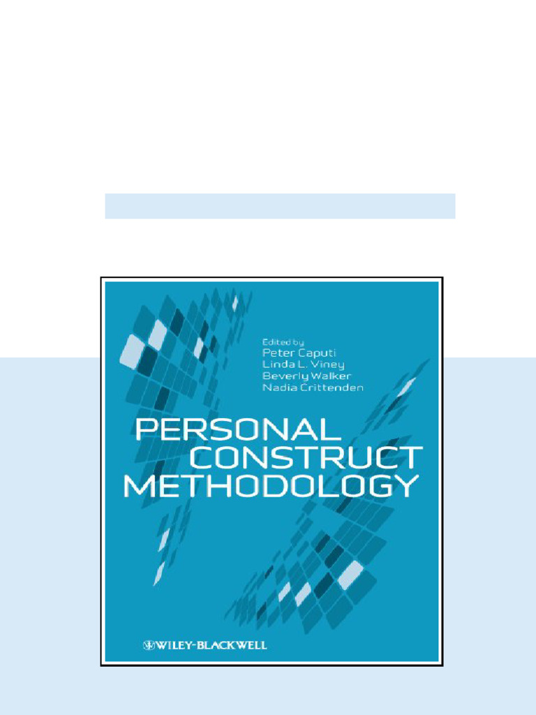 Personal Construct Methodology 1st Edition Peter Caputi - Ebook and ...