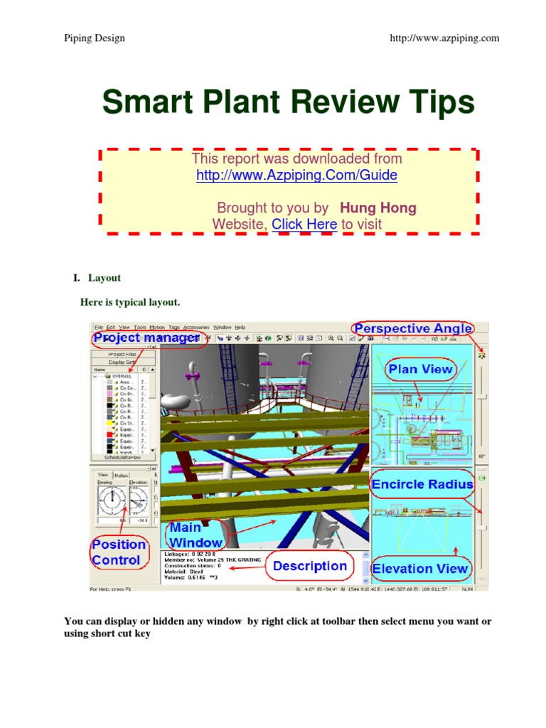Smart Plant Review: Piping Design Guide | PDF | Icon (Computing) | Menu ...