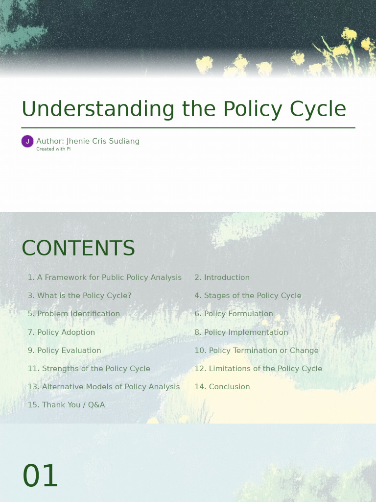 Understanding the Policy Cycle Framework | PDF | Policy | Policy Analysis