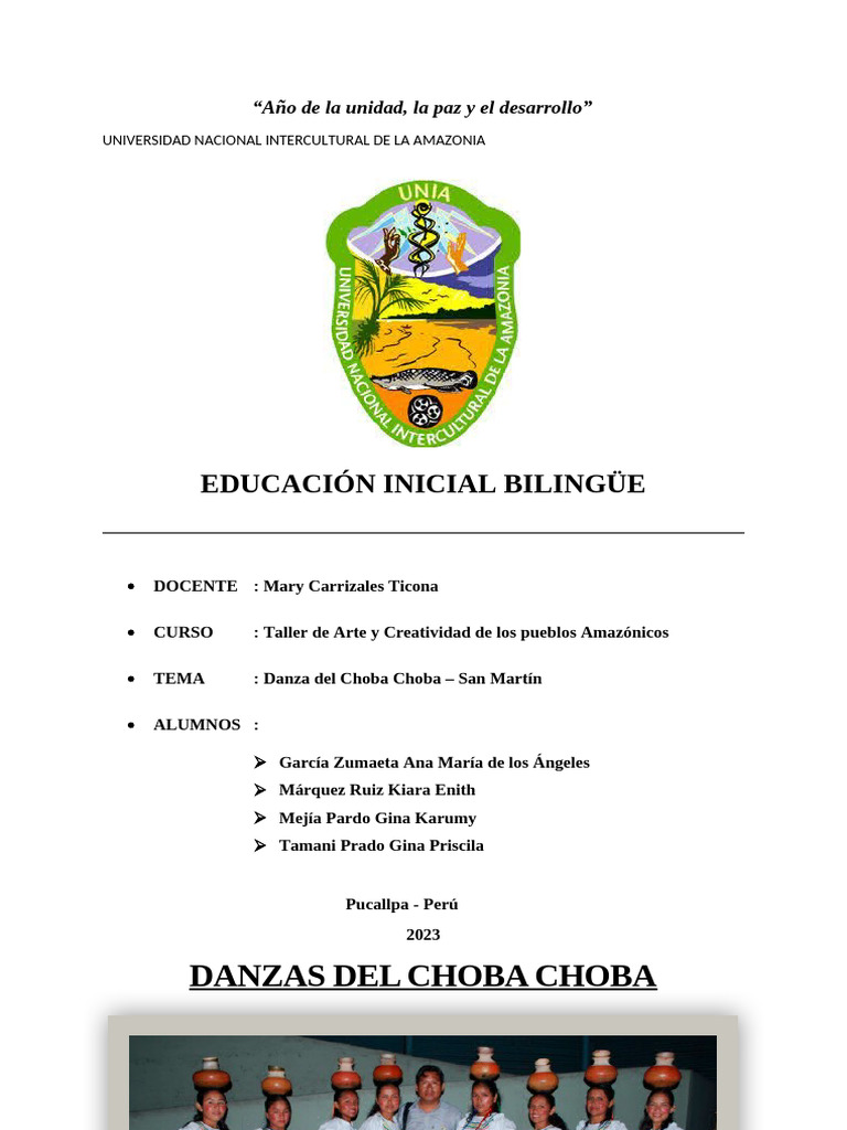 Danza Choba Choba | PDF | Perú