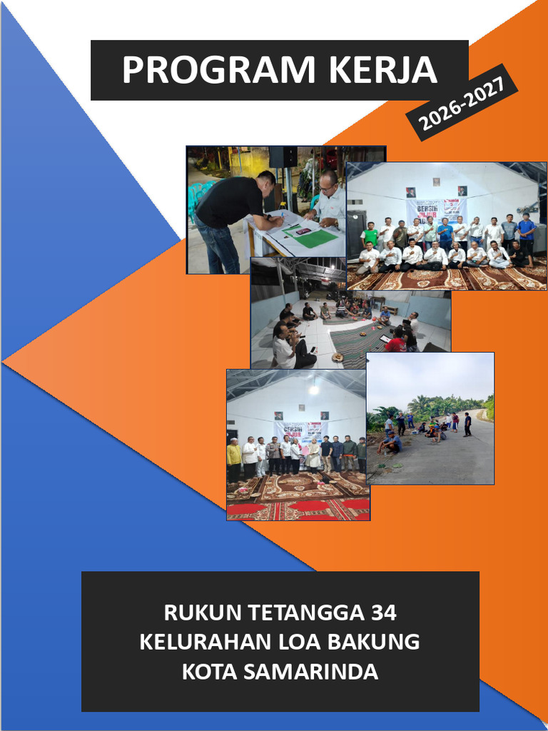 Program Kerja RT 34 Samarinda 2026-2027 | PDF