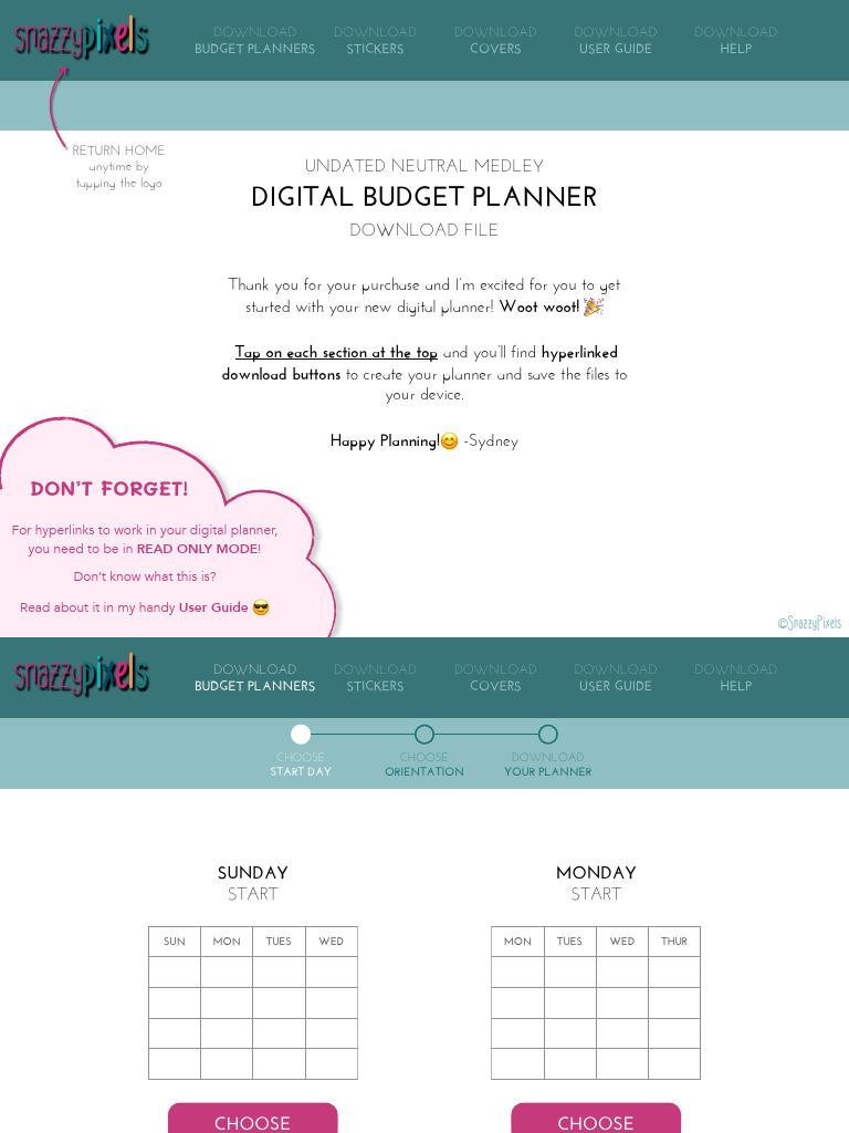 Digital Budget Planner Setup Guide | PDF | Ios | I Cloud