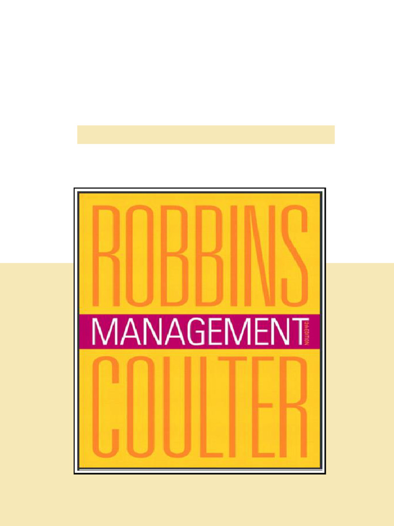 (Test Bank) Management 12th Edition by Robbins pdf available | PDF