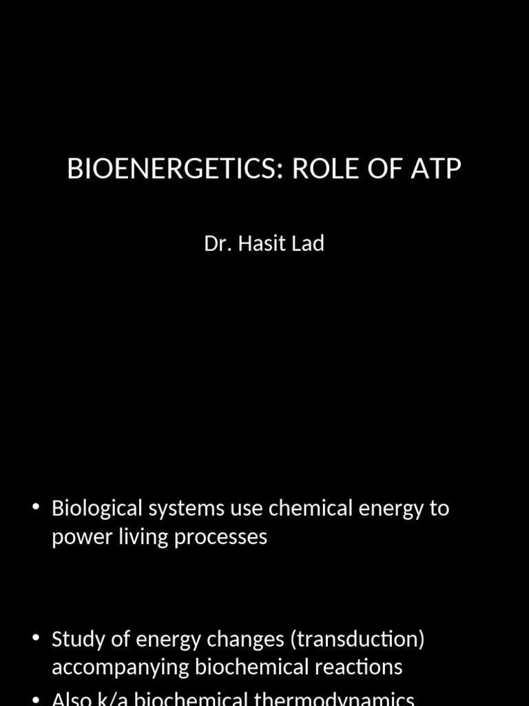 ATP and Bioenergetics Overview | PDF | Electron Transport Chain ...