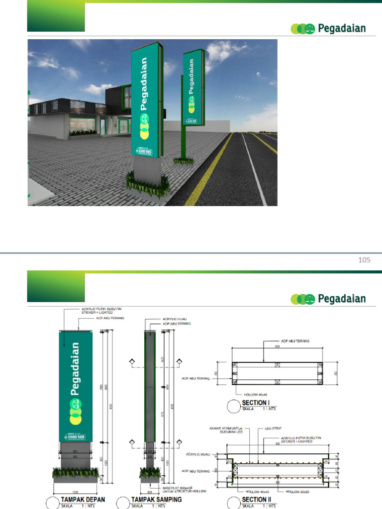 Perdir Nomor 79 Tahun 2020 Pedoman Standarisasi Pylon Sign & Box Sign | PDF