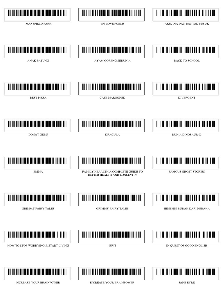 Ps-SENTRAL Barcode Label | PDF | Puzzles | Games Of Mental Skill