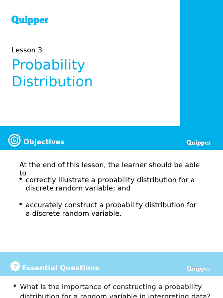 Quipper - Probability Distribution | PDF