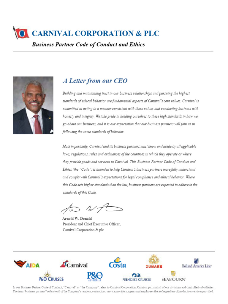 Business Partner Code of Conduct | PDF | Business | Bribery