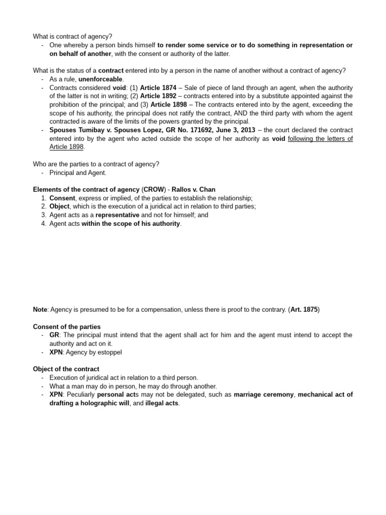 Agency | PDF | Law Of Agency | Estoppel