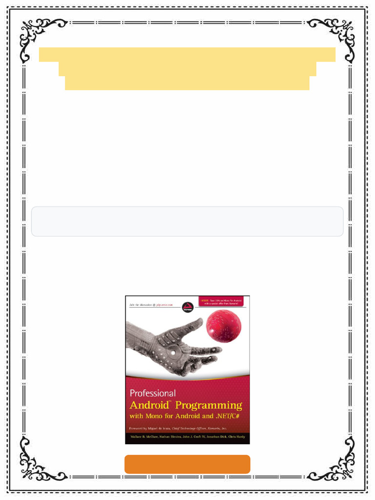 Professional Android Programming with Mono for Android and NET C 1st ...