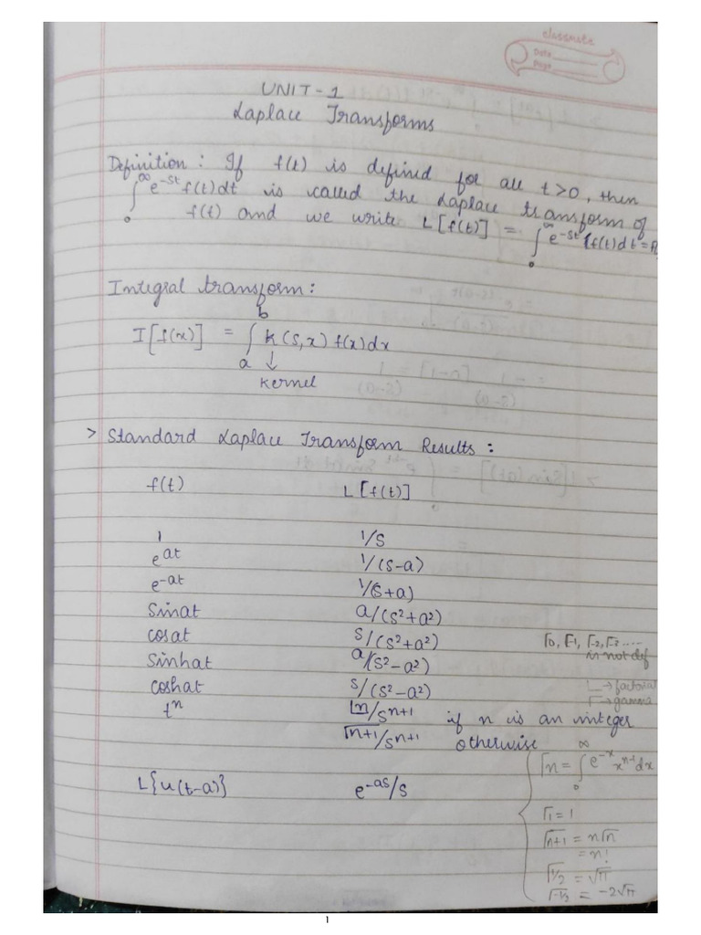 Math Unit 1 | PDF