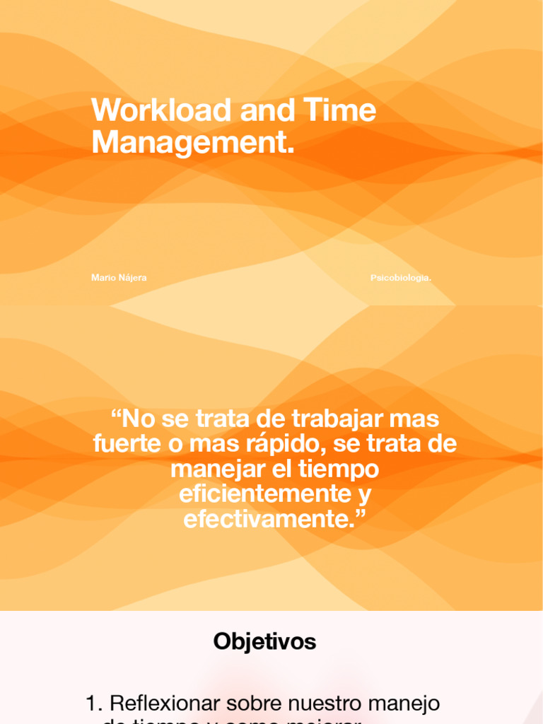 Workload and Time Management. | PDF | Sicología | Conceptos psicologicos