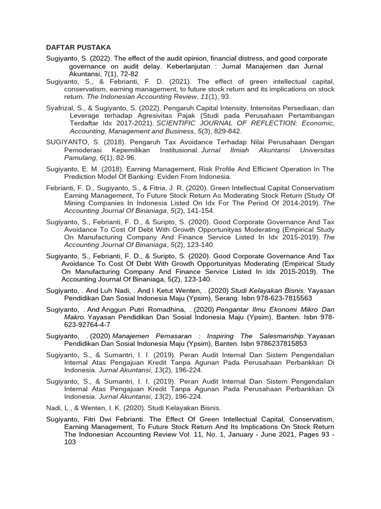 URL Sugiyanto. Sitasi New 2023 - SGT | PDF | Business | Economies