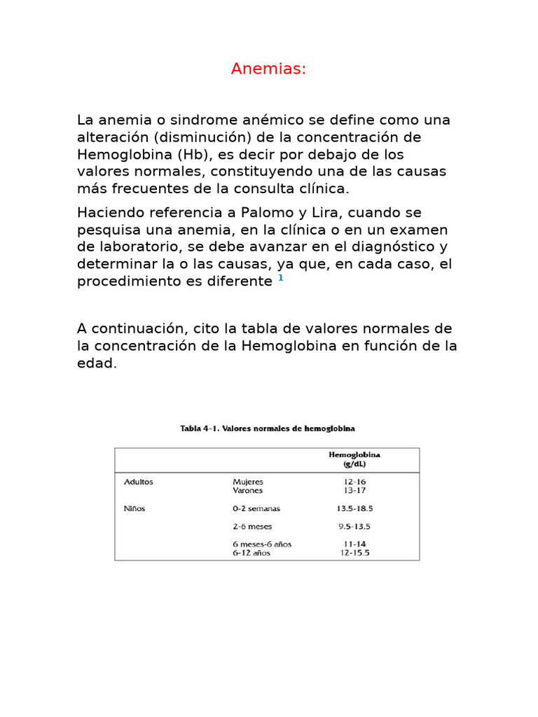 Anemia S | PDF | Anemia | Glóbulo rojo
