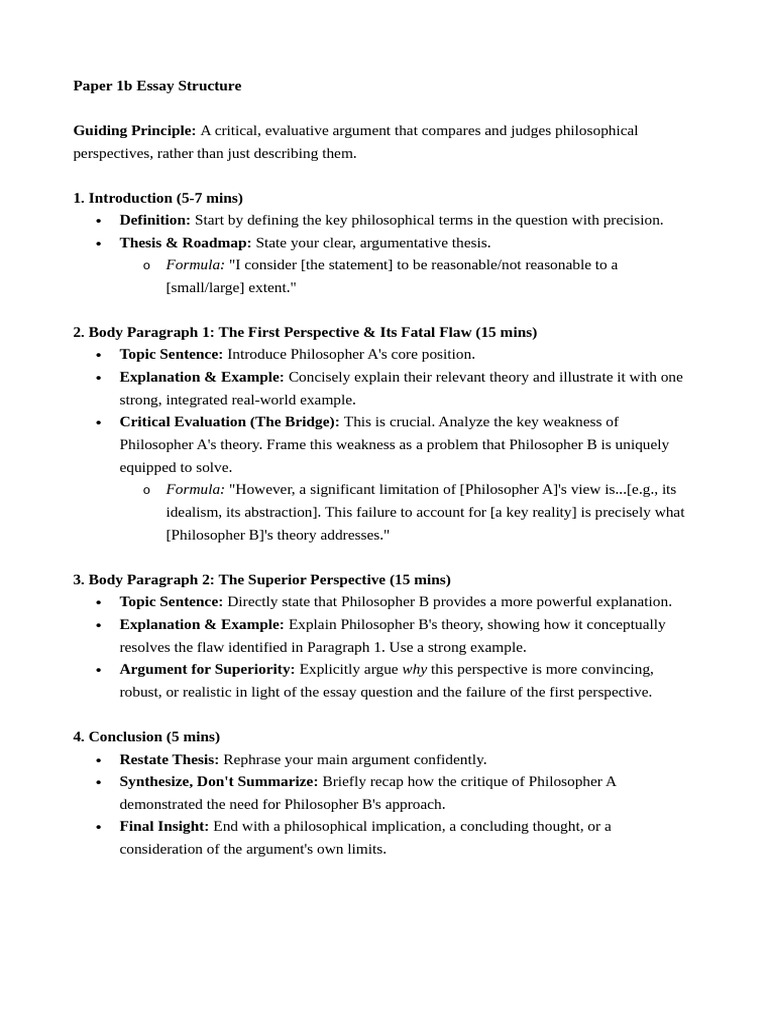 Essay Structure + Sample Essay | PDF | John Rawls | Essays