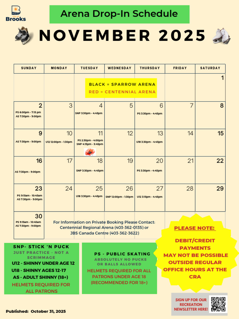 Arena-Schedule (1) - 202510310910575244 | PDF