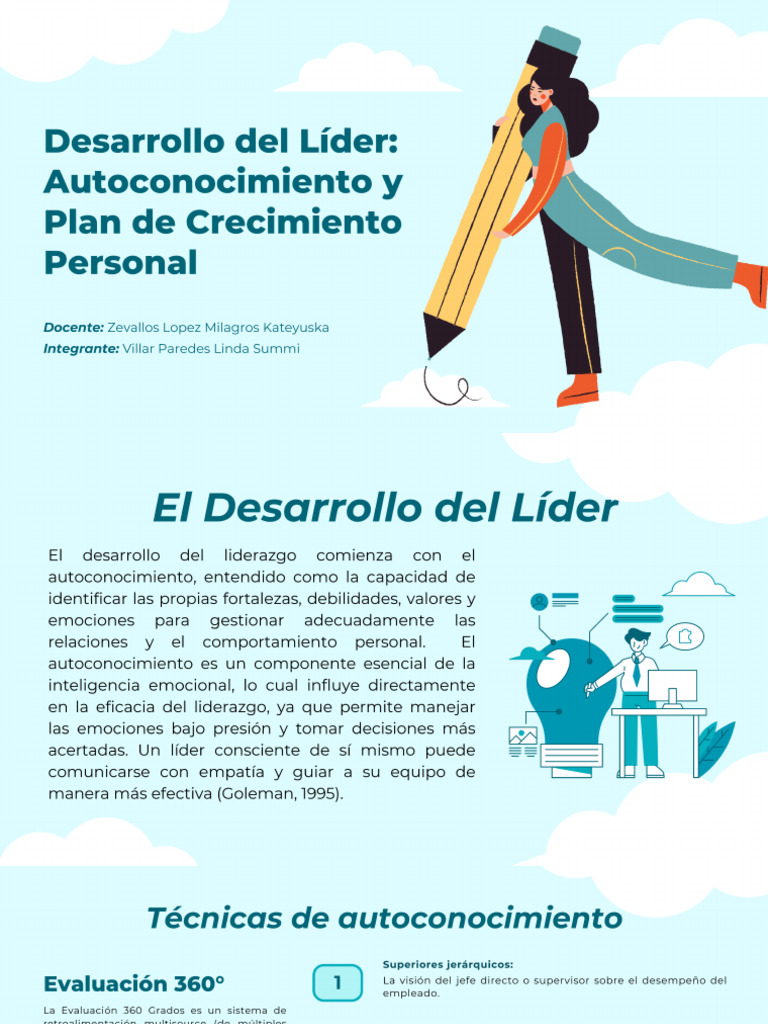 Desarrollo Del Lider Autoconocimiento y Plan de Crecimiento Personal | PDF