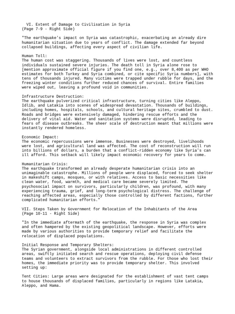 VI. Extent of Damage to Civilisatio | PDF | Médecins Sans Frontières ...