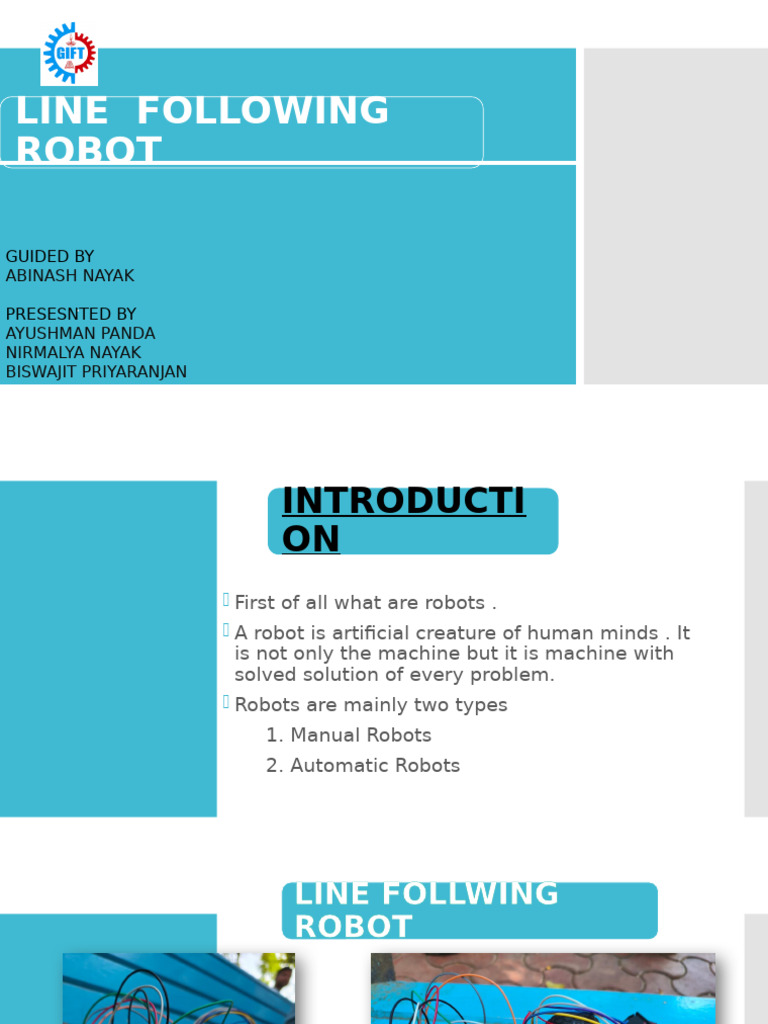 Line Following Robot RG | PDF | Robot | Robotics