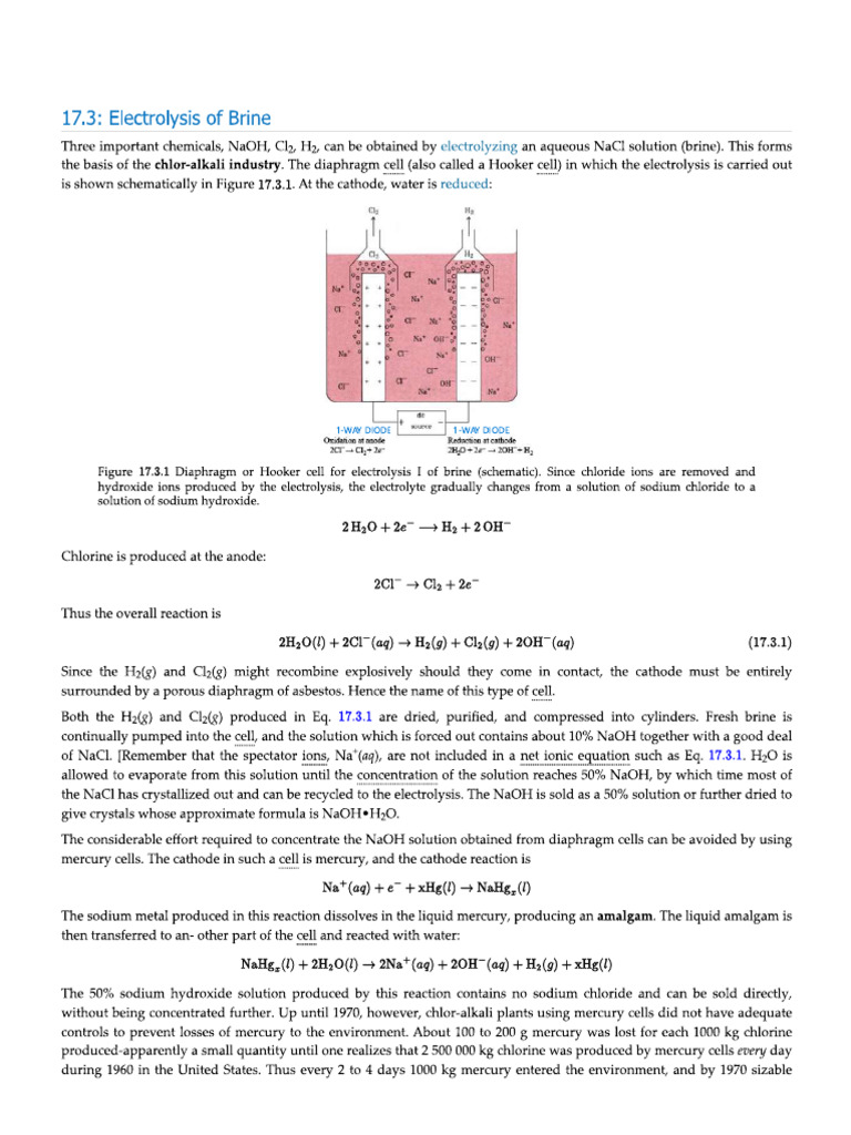 Electrolysis of NaCl Dissolved in Normal Water With 12V Setup | PDF
