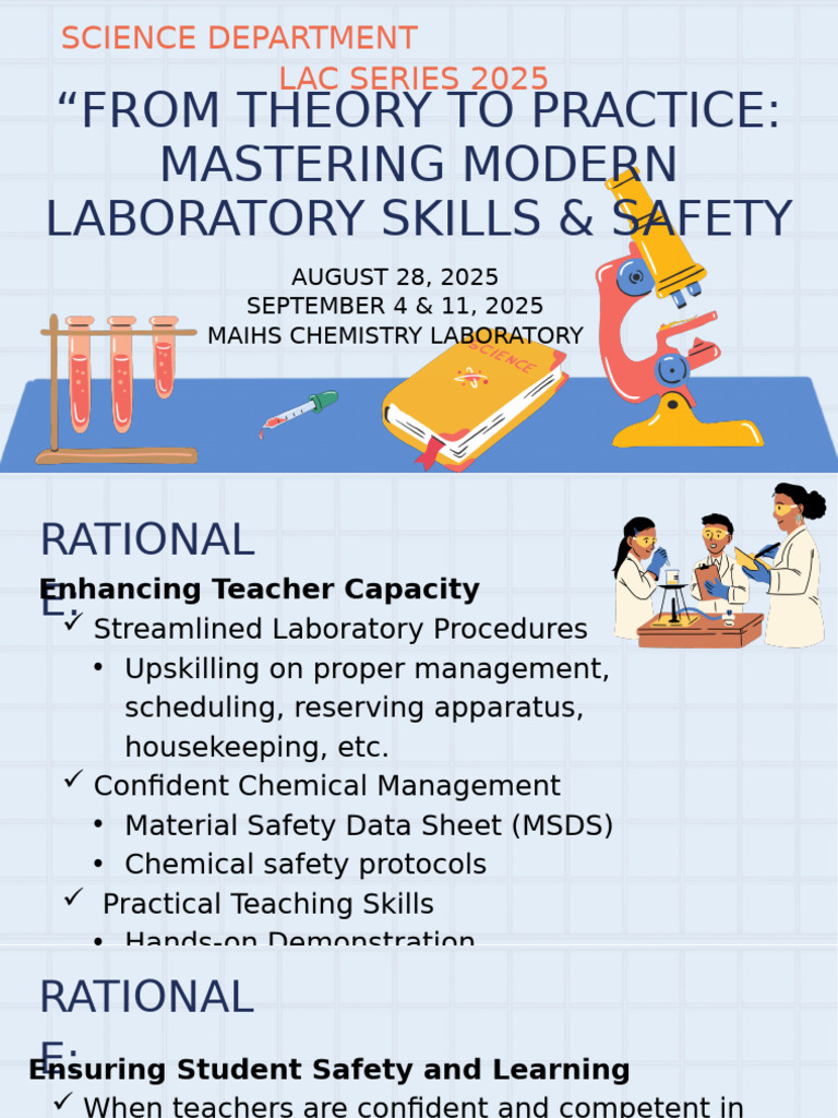 Mastering Laboratory Skills & Safety | PDF | Laboratories | Housekeeping