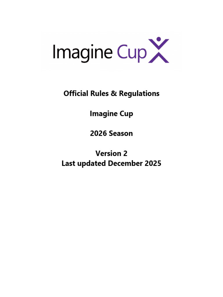 IC26 Official Rules and Regulations Dec 2025 | PDF | License | Copyright
