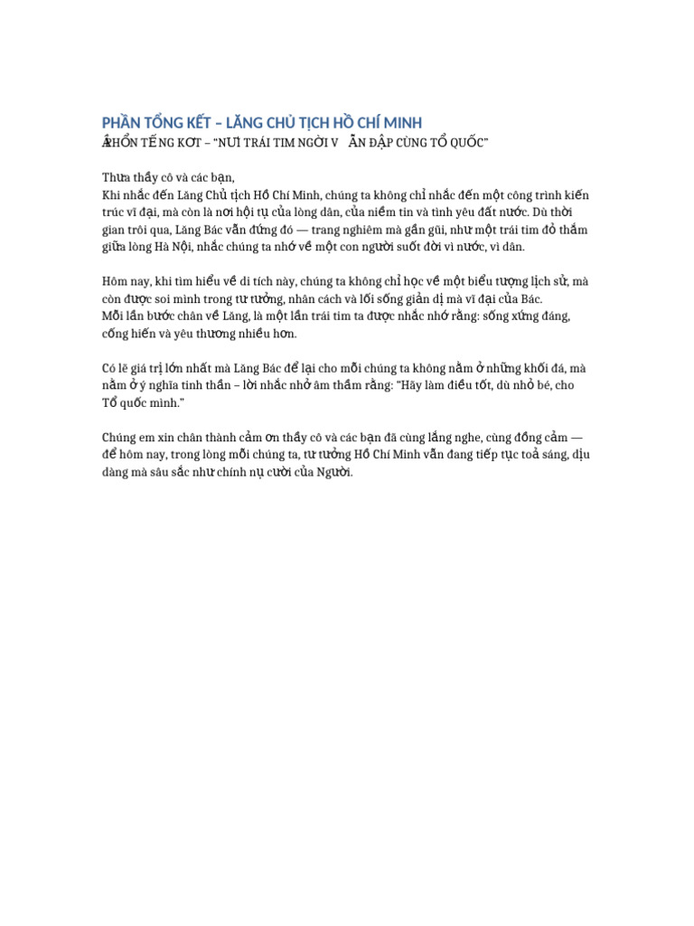 Phan Tong Ket Lang Bac (1) | PDF