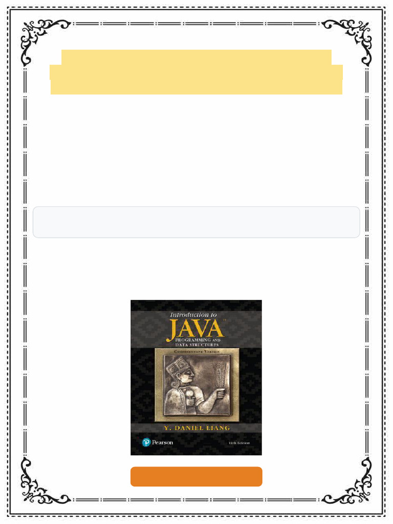 Introduction to Java Programming and Data Structures Comprehensive ...