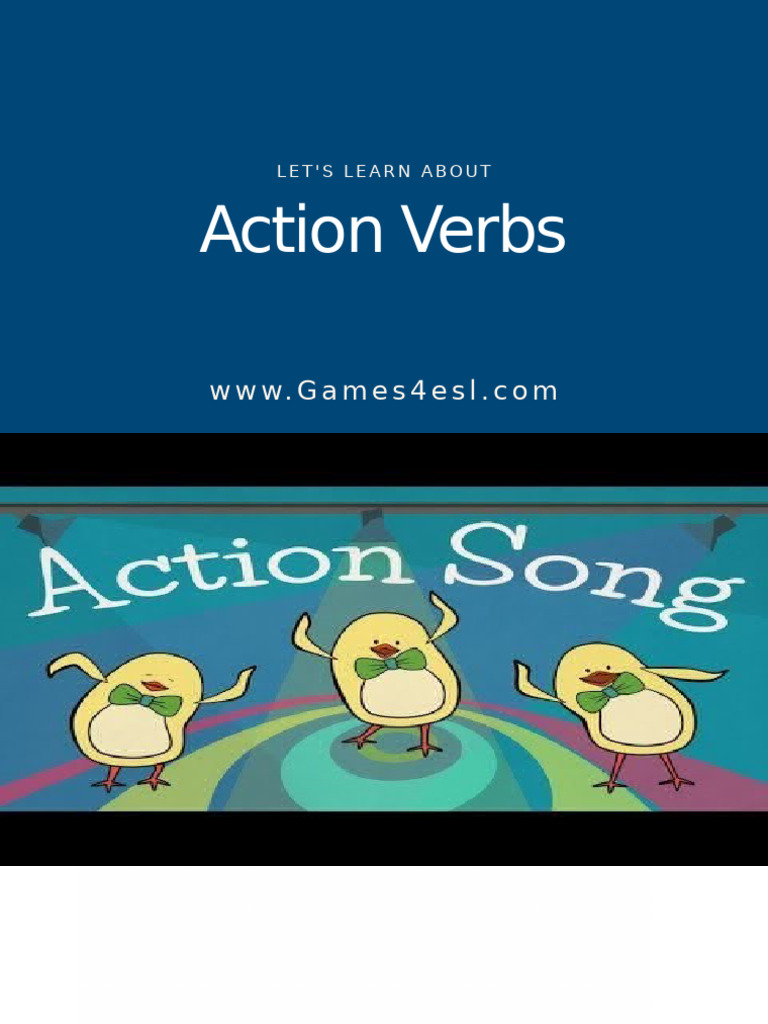 Action Verbs Vocabulary Part1 | PDF
