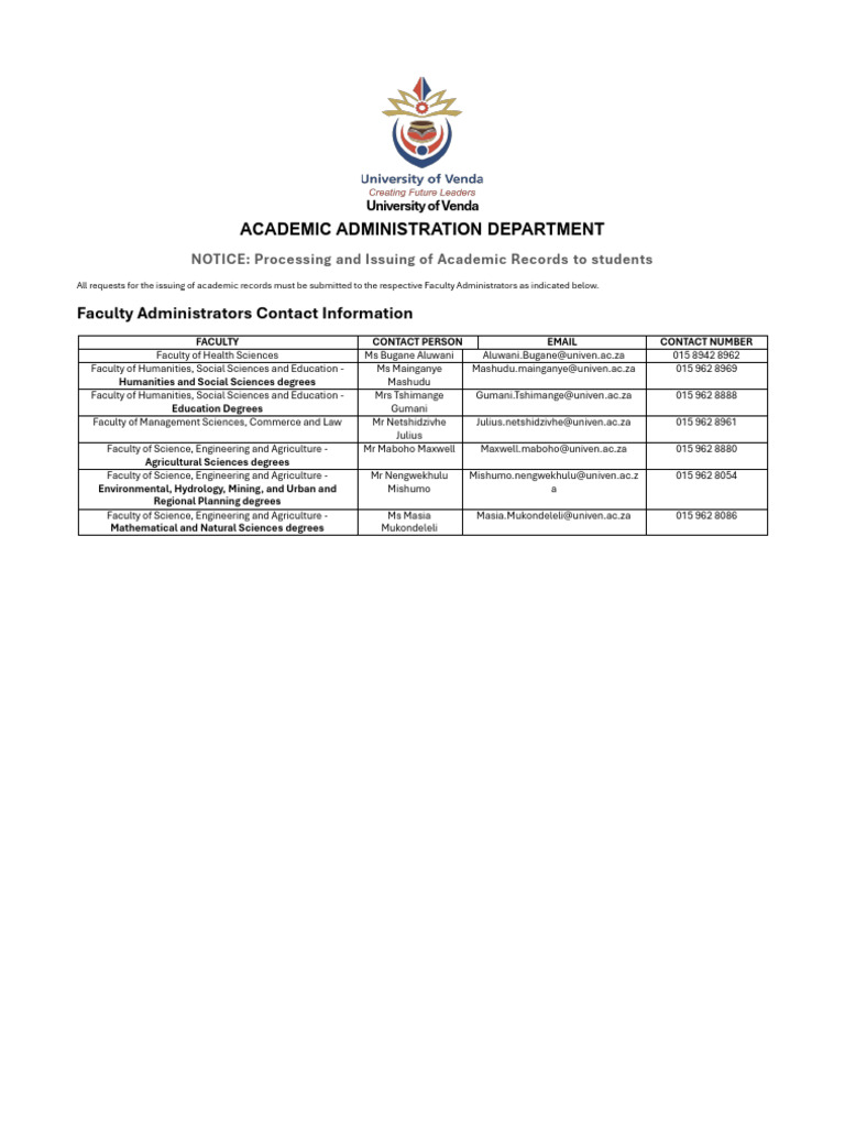 2025 Notice On Processing and Issuing of Academic Records | PDF