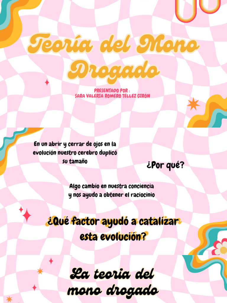 Exposicion Teoria Del Mono Drogado | PDF | Evolución | Psilocibina